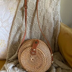 Bags | Rattan Crossbody Bag Nwot | Poshmark
